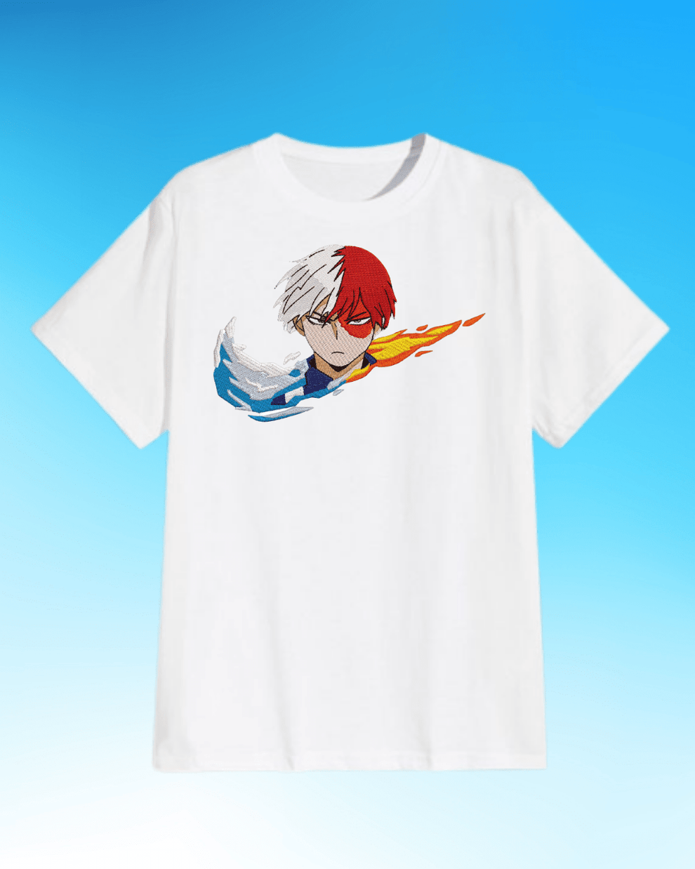 My Hero Academia Todoroki Embroidered T-Shirt – Embroidery Hut